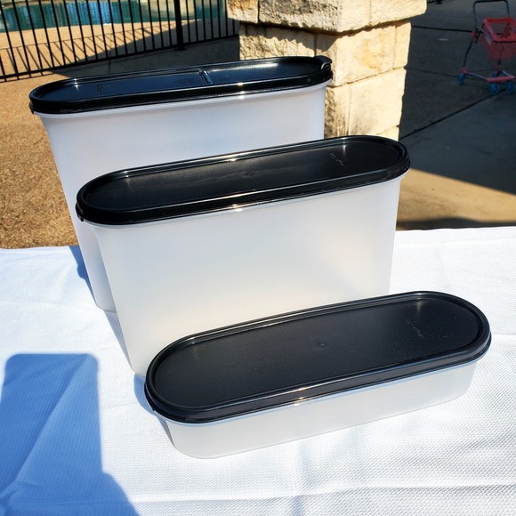Tupperware | Kitchen | New Tupperware Modular Mates Oval 3 Rectangular ...